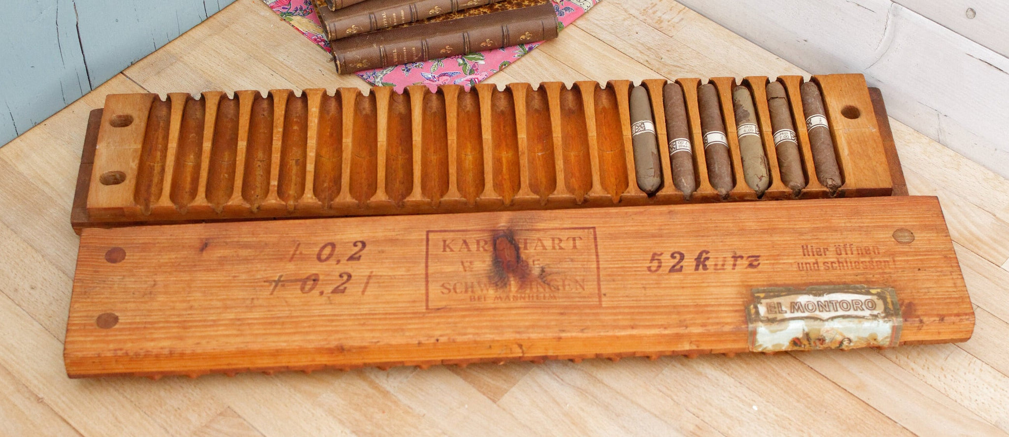 Antique Collectible Wooden Cigar Mold Press ~ Germany Karl Hart Schwet ...